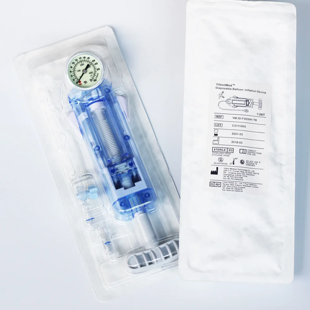 Disposable Hospital Use Balloon Inflation Indeflator Device