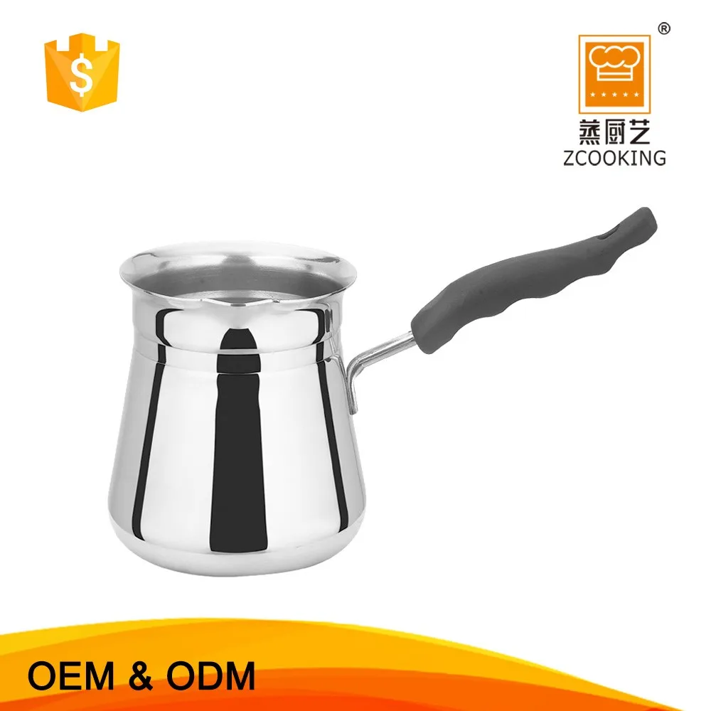Turkish Stainless Steel Milk Heating Pot & Coffee Boiler Pot