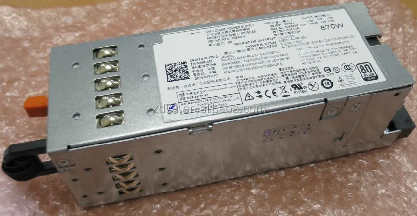 Yfg1c 0yfg1c Cn-0yfg1c N870p-s0 Nps-885ab A 870w Server Power Supply ...