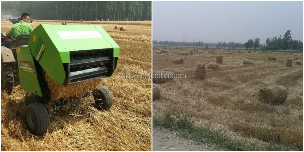 Agriculture Grass Rice Straw Bundling Machine Pto Mini Round Hay Baler ...