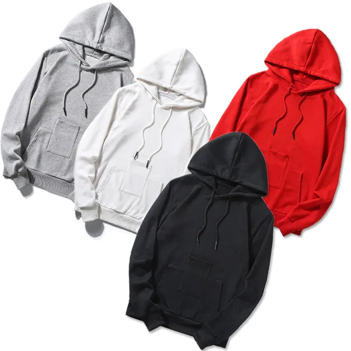 2020 Custom Logo Printed Blank Hoodies Men Plain Athletic Oversized ...
