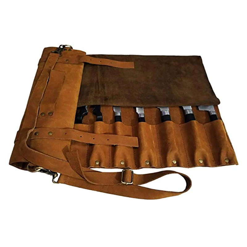 Personalized Custom High Quality Leather Kitchen Chef Knife Bag Durable ...