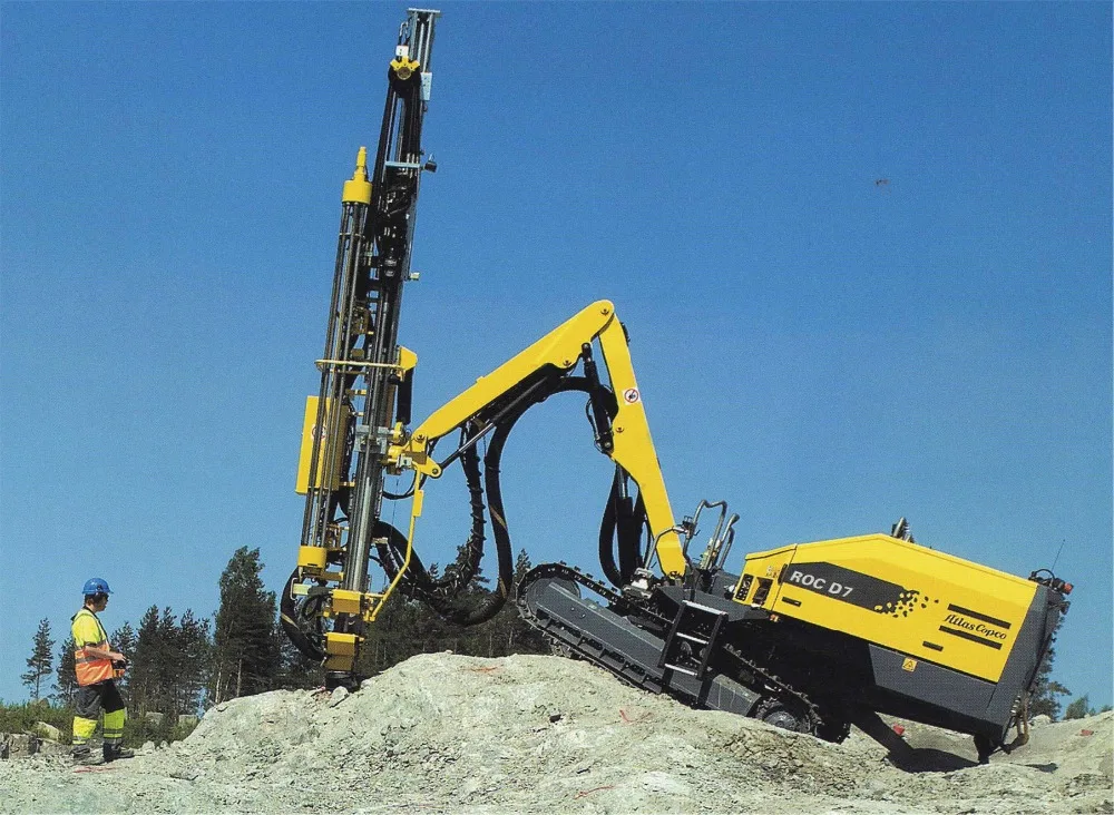 Chinese Suppliers Atlas Copco Hydraulic Surface Drill Rigs Roc D7 For ...