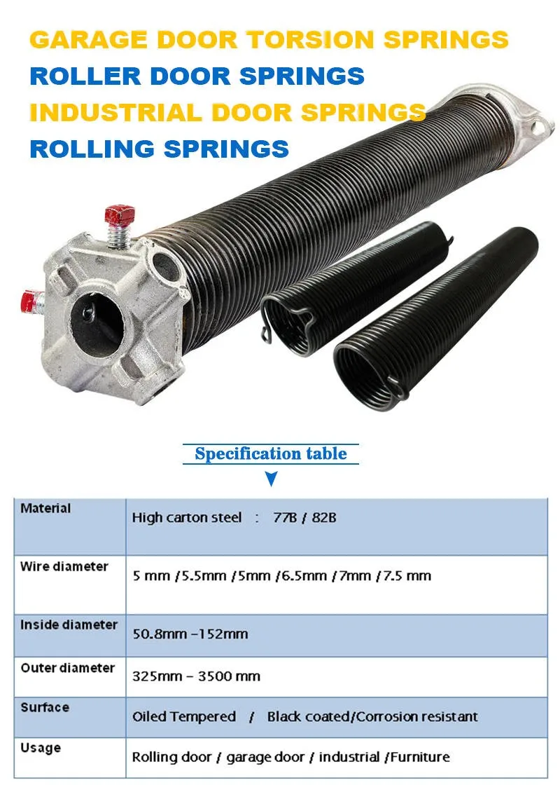 Produce Heavy Duty Garage Door Torsion Spring With Hooks - Buy Door ...