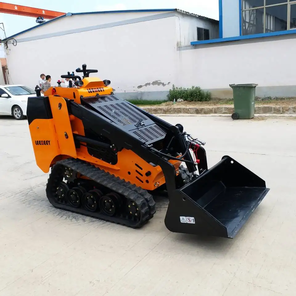 Mini Stand On Skid Steer Farm Garden Use Mini Crawler Loader Skid Steer ...