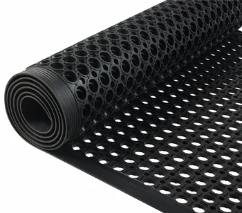 Anti Fatigue Kitchen Perforated Rubber Floor Mats With Holes Drainage ...