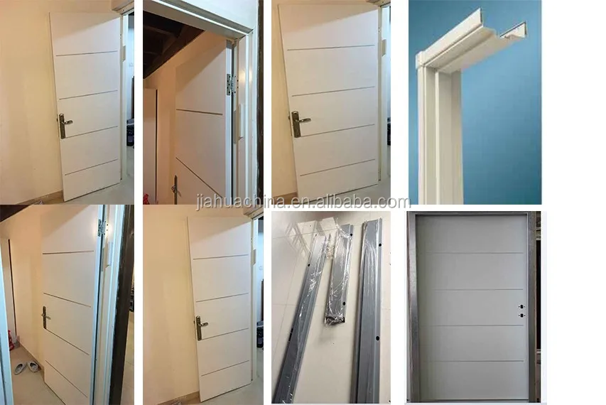 Hot Sale Israel Security Door Flush Steel Door With 4 Way Mul-t-lock ...