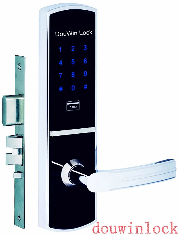 Electric Swipe Key Card Double Exterior Door Lock - Buy Electric ...