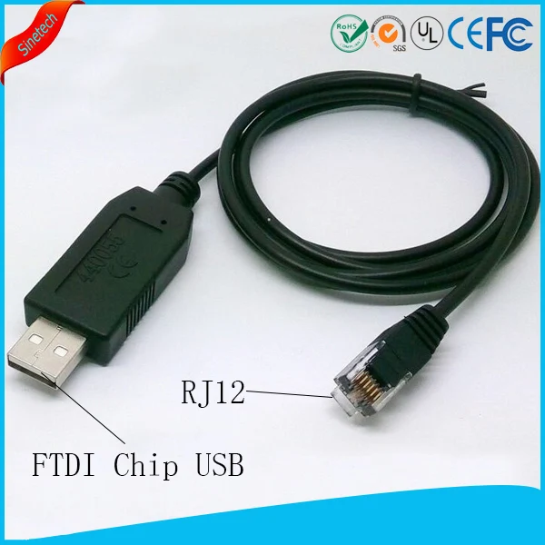 Rs232 Usb To Rj11 4p4c/rj12/rj45 Serial Adapter Cable - Buy Usb To Rj11 ...