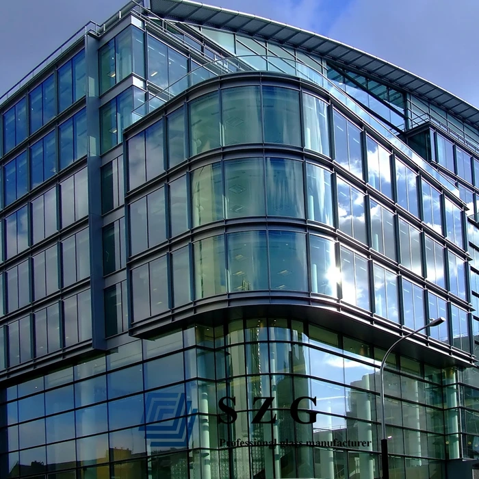 Top Quality Reflective Glass Curtain Wall(blue,Green,Grey,Bronze) - Buy ...