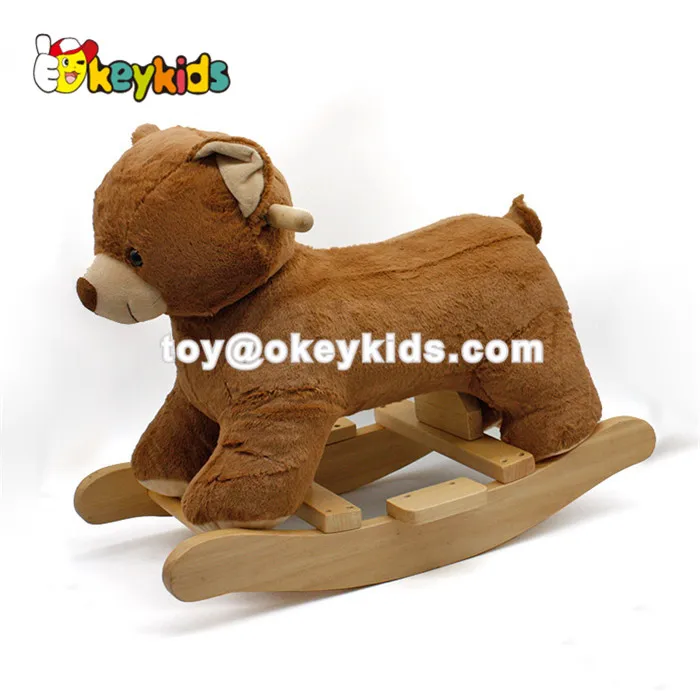 Wholesale Best Indoor Play Donkey Design Wooden Plush Rocking Horse For ...