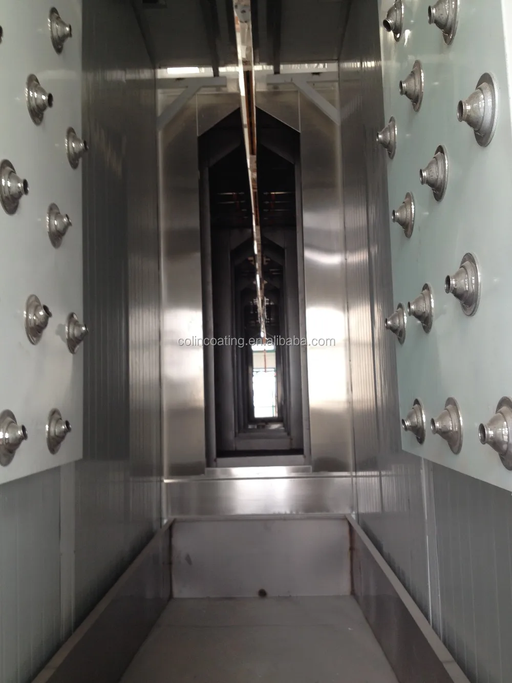 Powder Coating Equipment For Fasteners/ Conveyor Paint Line Cascade For ...