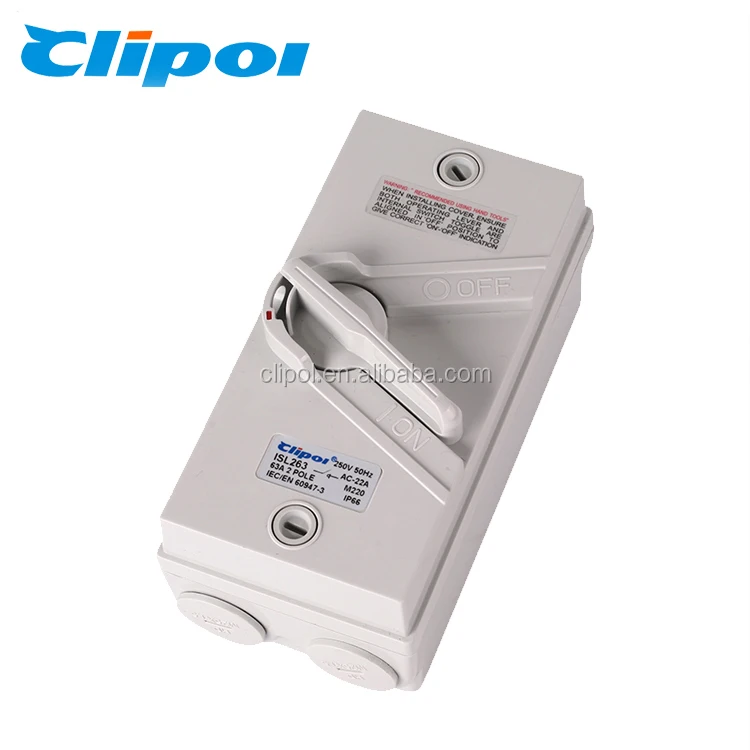 Clipol IP66 Isolator Switch - Reliable Outdoor Protection