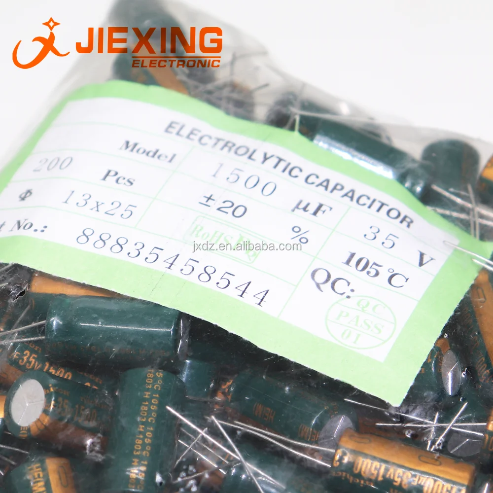 35v1500uf 18*25mm Radial Electrolytic Capacitor 35v 1500uf 1500mfd Low ...