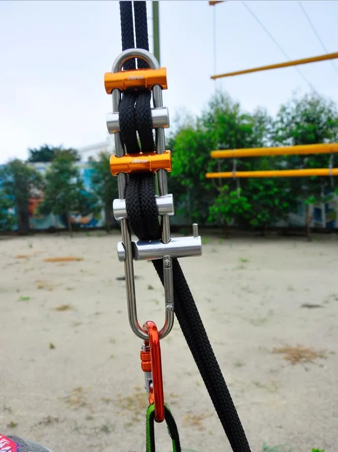 Aluminum Rack Descender With Five Braking Bars,Climbing Safety Stop ...