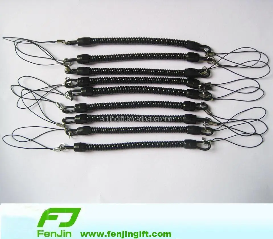 Spiral Elastic Coil Bungee Cord Keychain - Buy Coil Bungee Cord ...