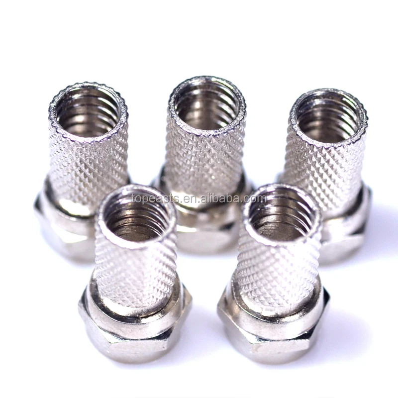 F Male Twin on RG58 RG9 RG6 RG7 RG11 Coaxial Connectors