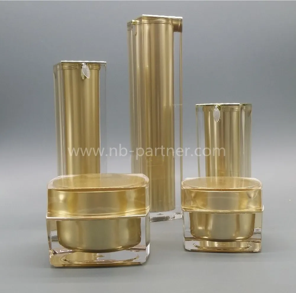 15ml/30ml/50ml Luxury Gold Purple Red Airless Lotion Pump Bottle ...