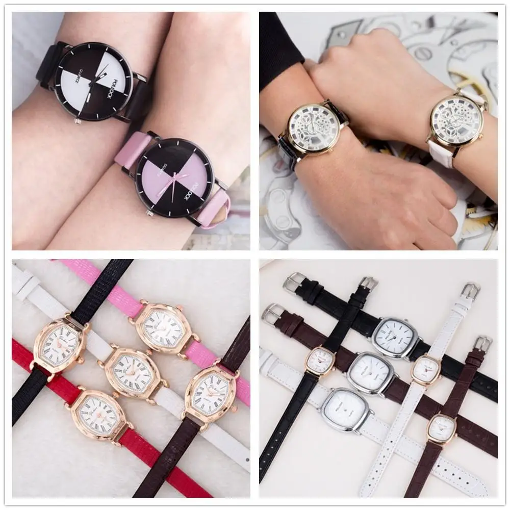 2017 Best Selling Luxury King & Queen Leather Couple Quartz Wrist Watch ...