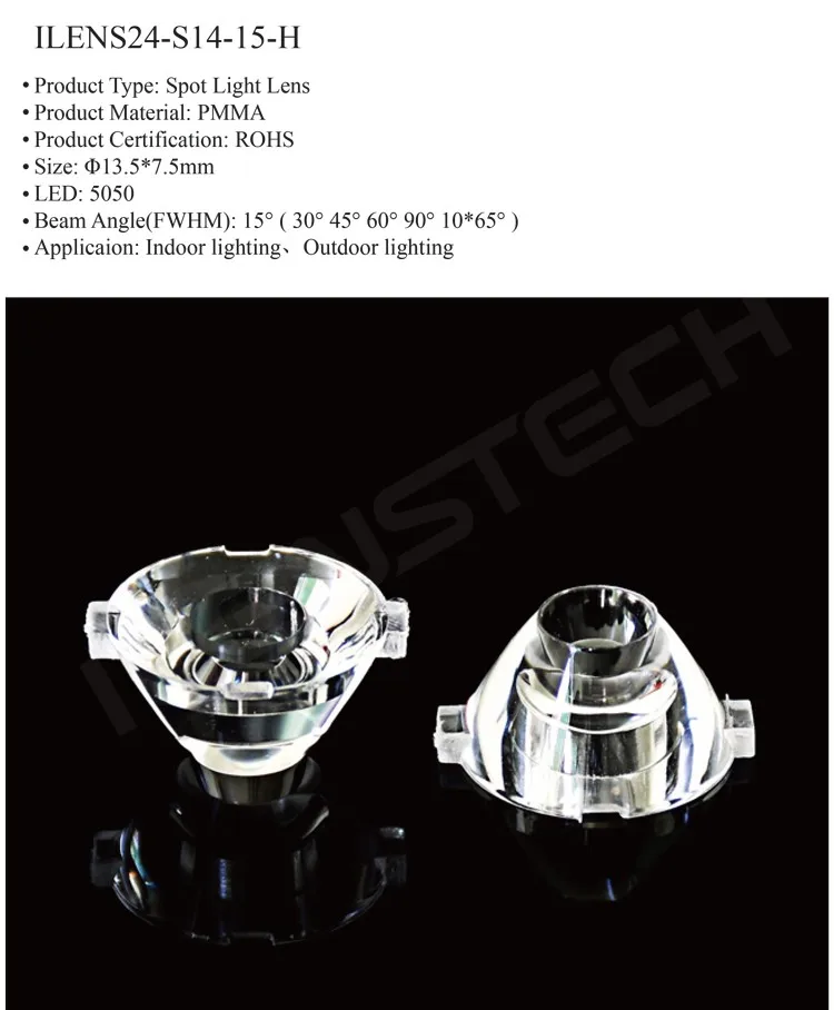 Led Lens Cap 5050 Spot Light 15 Degree Narrow Led Lens Molding Process ...