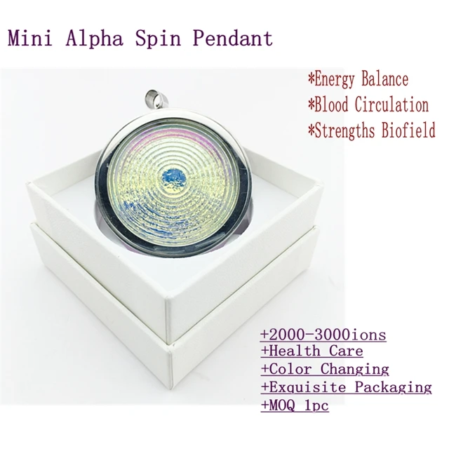 Wholesale Price Alpha Spin Color Changing Energy Pendant