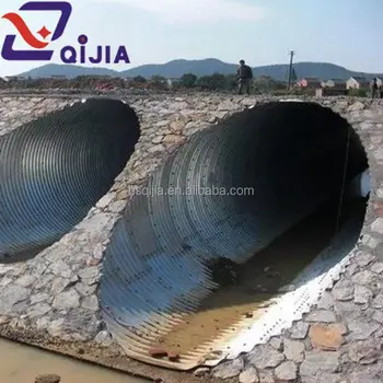 Large Diameter Corrugated Steel Pipe Tunnel Liner Plates Cmp Used In ...