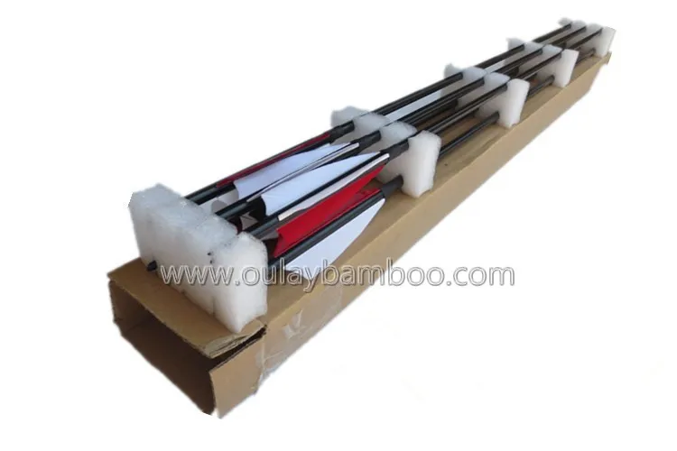 Carbon Arrow Shafts Recurve Bow Hunting Grey and Black Carbon Archery ...