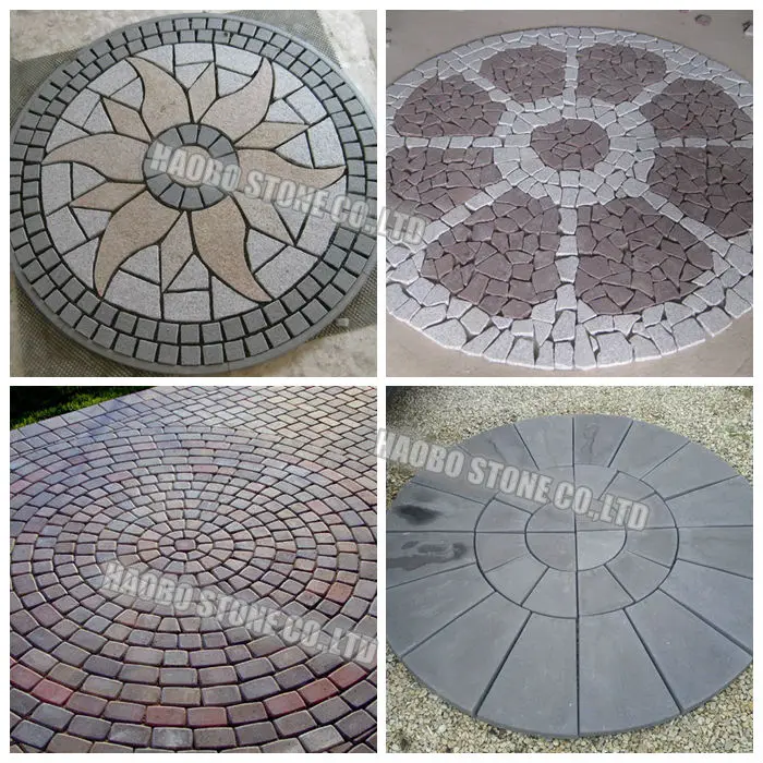 Landscape Natural Granite Paving Stone Circle,Pattern Paving Stone ...