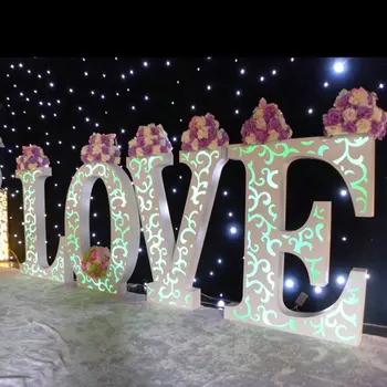 Wholesale Pvc Large Love Led Light Up Letters Sign For Wedding ...