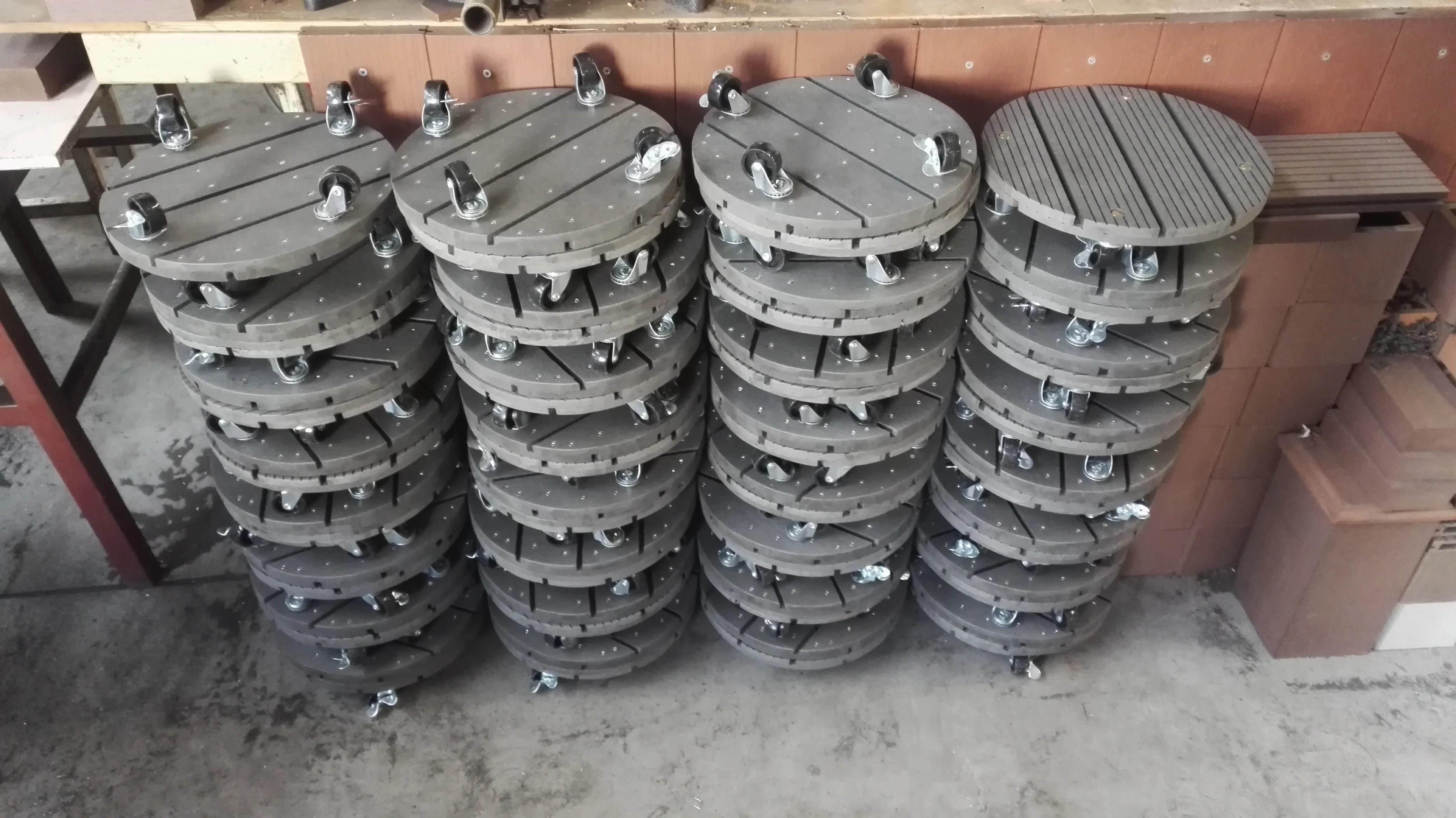 Outdoor Caddy Indoor Dolly - WPC Made 12" Round Roller