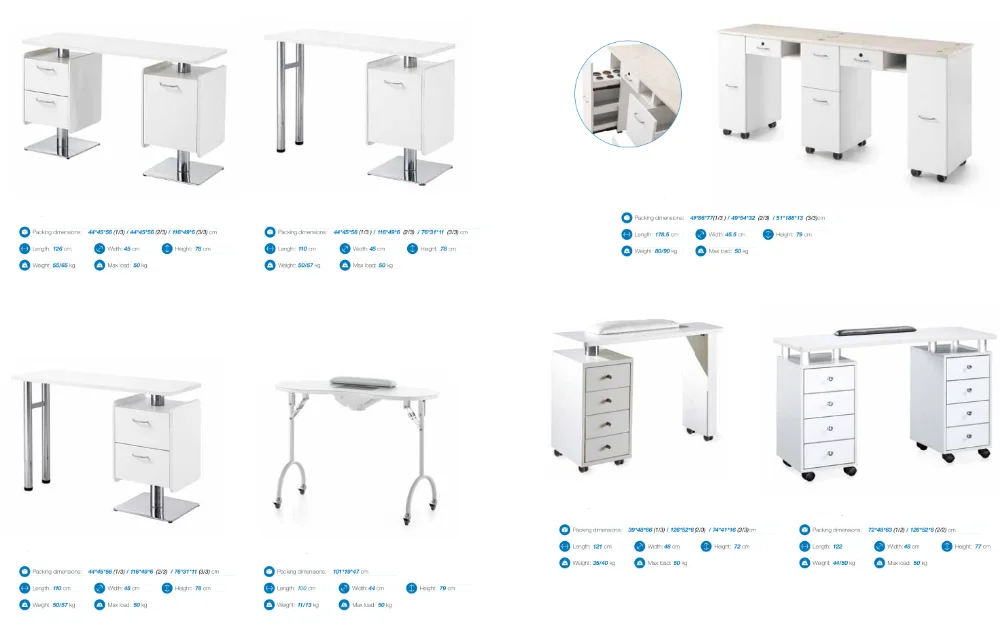 Spa Nail Salon Manicure Tables - Buy Manicure Table,White Manicure ...