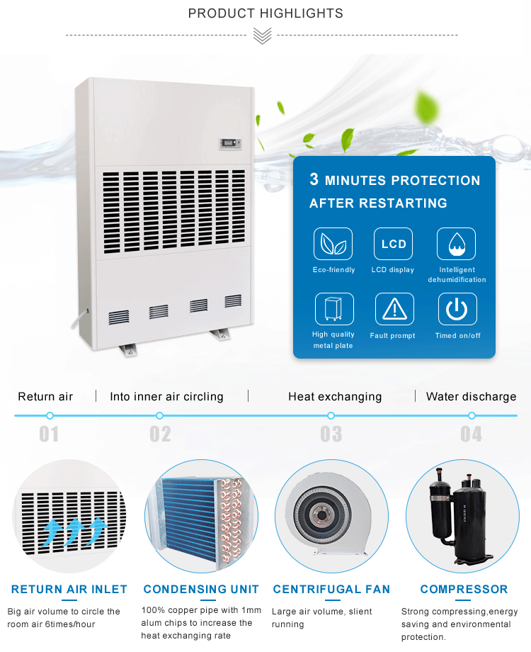 15kg/h Commercial Factory Industrial Natural Dehumidifier For Fruit ...
