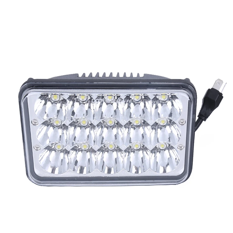 Square 5 Inch Led Headlight For Tractor Led Work Light 12v 24v 5" 4x6 ...