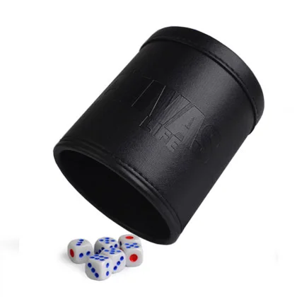 Embossed Logo Custom Leather Dice Cups - Buy Custom Dice Cups,Dice Cups,Leather Dice Cup Product ...