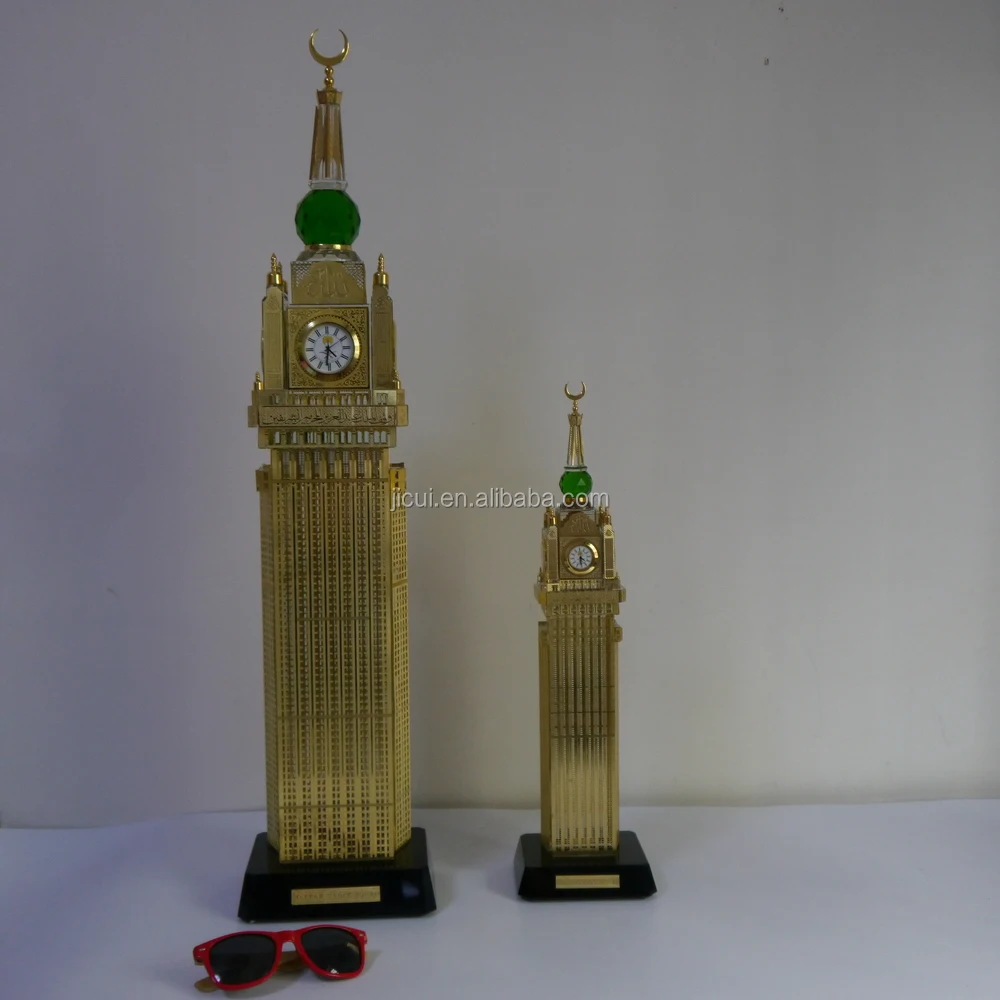 Crystal Makkah Royal Clock Tower For Crafts Decoration And Islamic Gift ...