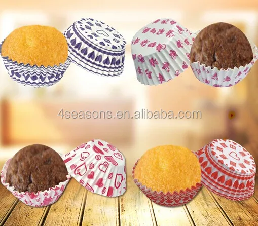 Custom Design Paper Cake Cup Cupcake Square Paper Baking Cups - Buy ...