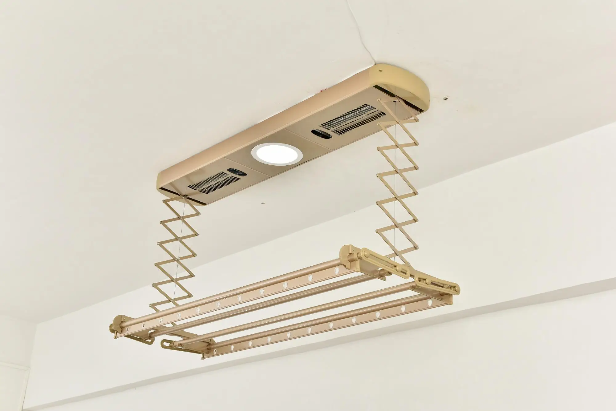 High Quality Electric Roll Up And Down With Led Light And Fan Smart ...