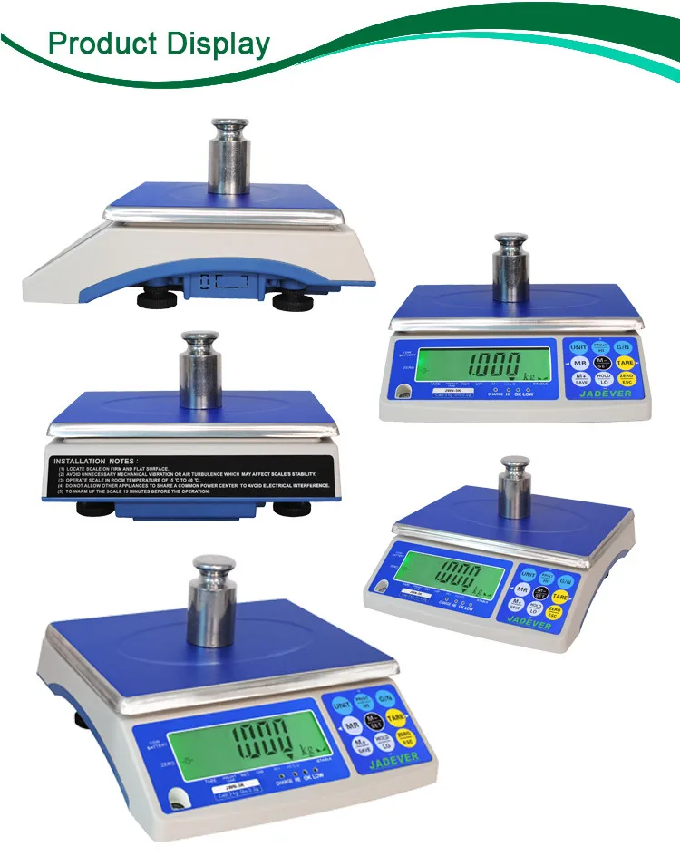 Jadever JWN Three-Color Change LED Digital Micro Weight Scale