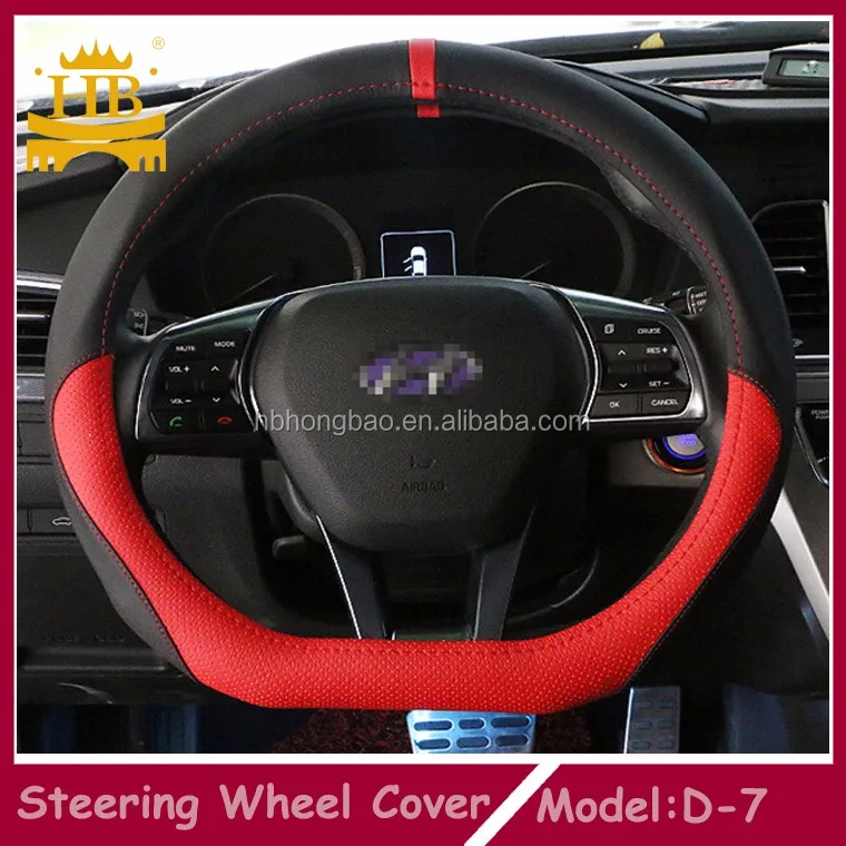 D Type New Design Genuine Leather Steering Wheel Cover Factory| Alibaba.com