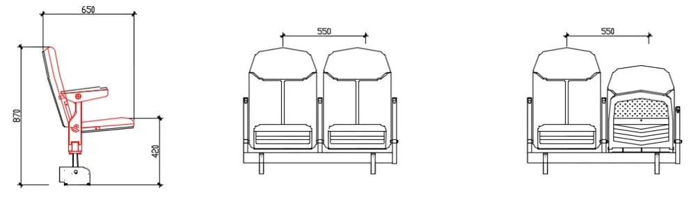 Ceremony Retractable Grandstand Stadium Tribune: Portable Telescopic ...