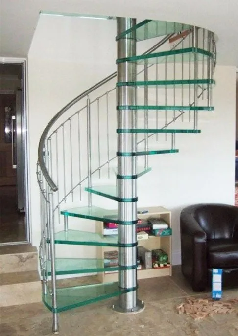 Outdoor Circular Metal Stairs Space Saving Spiral Stair Round Staircase ...