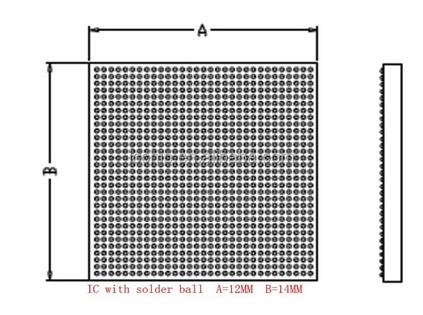 Bga 676pin 翻盖 Ic 插座/连接器 Bga676-0.8 测试插槽内存 Sdram Pc Video Bga 1 - Buy Ic ...