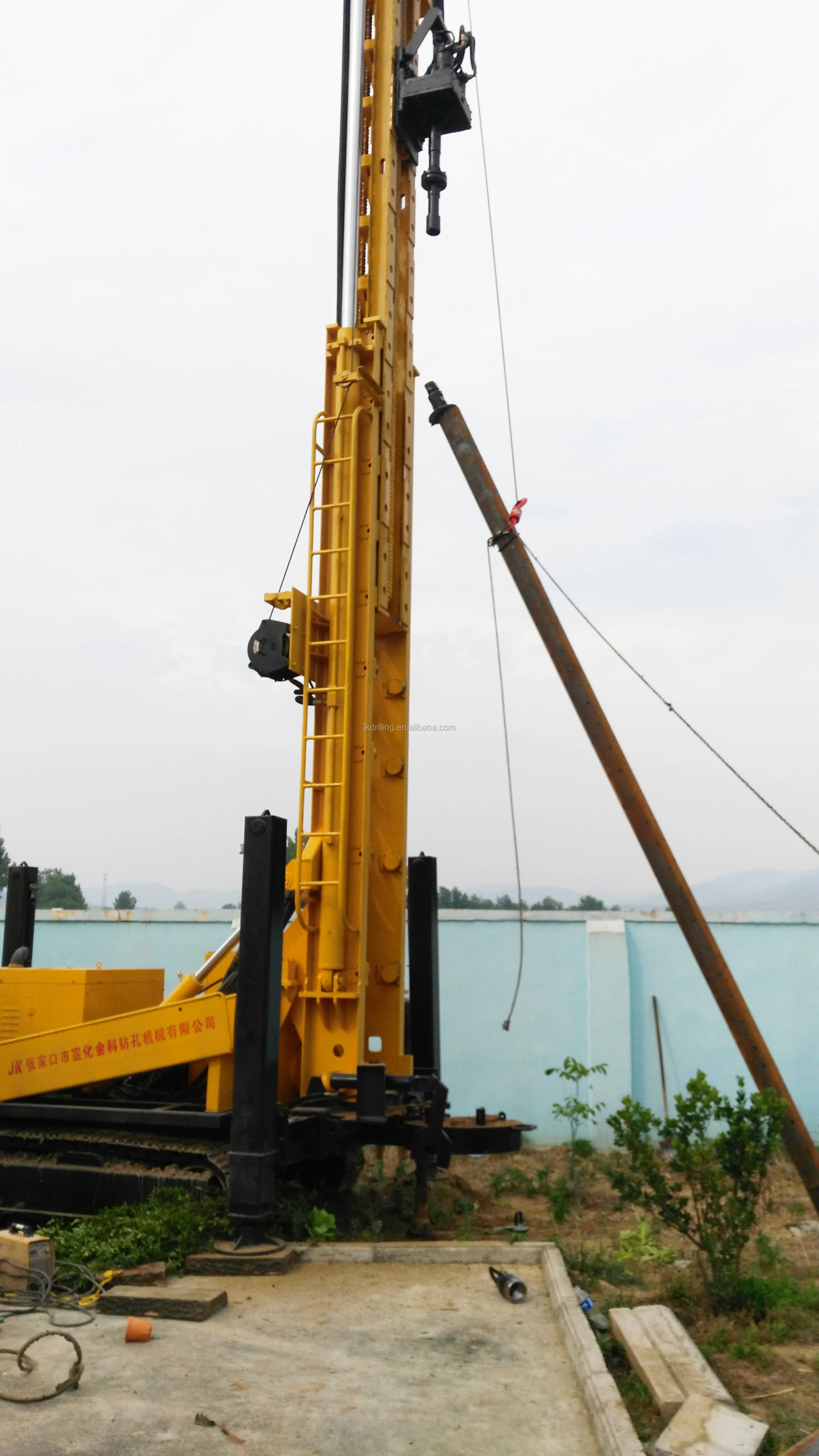 Jks500s Crawler Mounted Hydraulic Dth Telescoping Mast Water Well ...