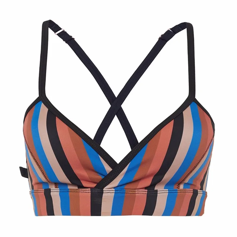 Hot Sexy Xxxx Gym Race Ready Stripes Sports Bra For Women Looked Amazing Buy Hot Sex Womens