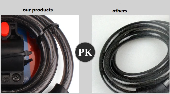 5-digit Combination Lock Core Steel Wire Bike Lock Security&portable ...