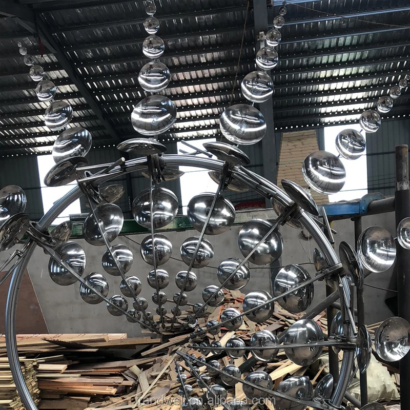 Metal Wind Spinner Kinetic Parts Sculpture for Decoration