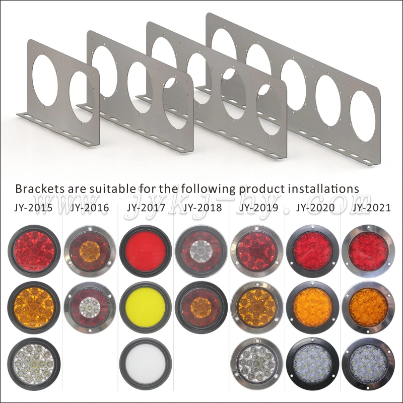 3 Holes Mounting Brackets For 4 Inch Round Tail Lights - Buy Tail Light ...