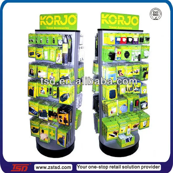 Double Side Floor Rotating Swivel Pegboard Hook Travel Accessories ...