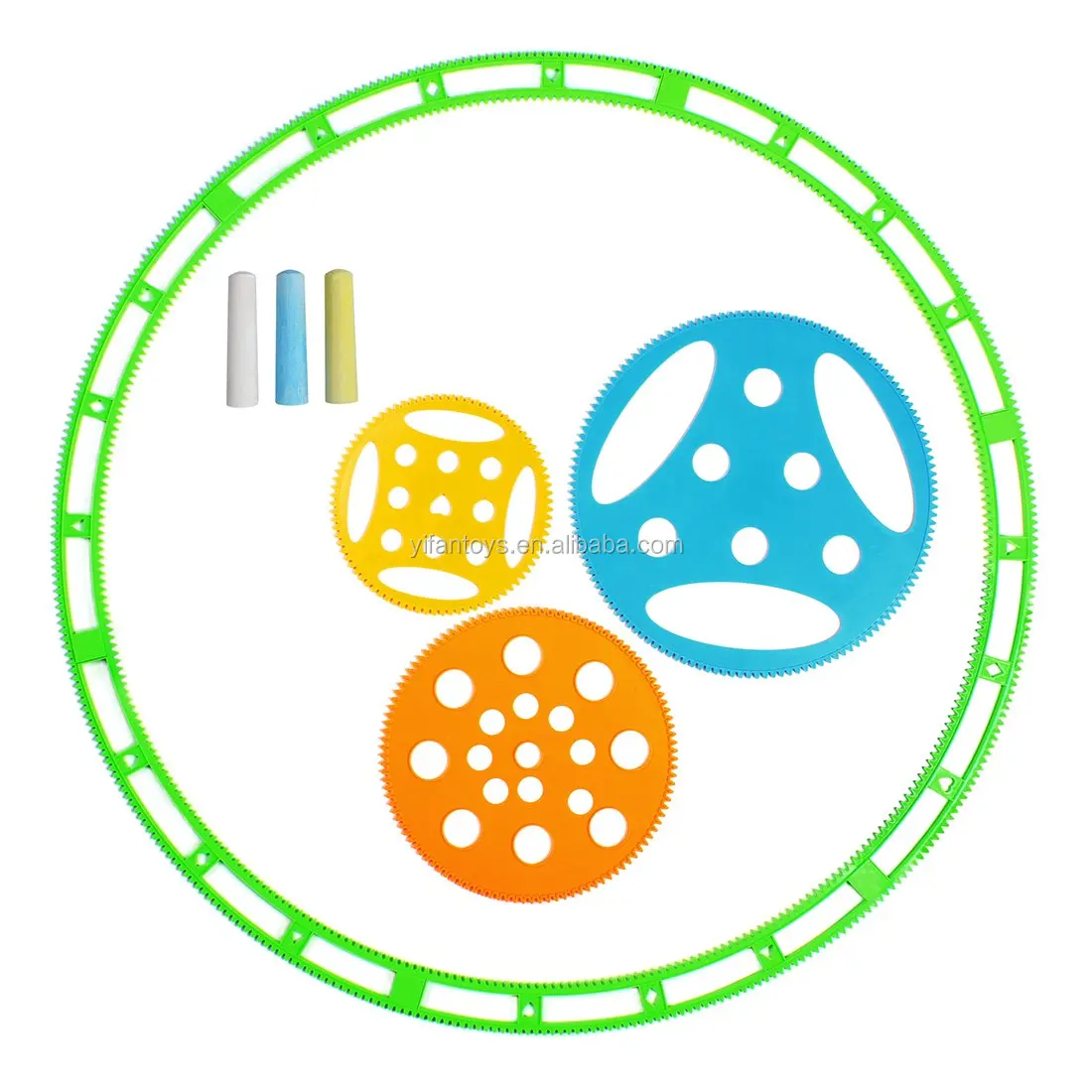 2147 12 In 1 Diy Creative Toy Large Scale Spirograph Set Spiral Art ...