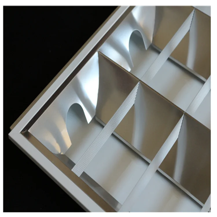 3x20w T8 Grille Lamp Fixtures,60*60cm Reflector Louver Lights Fitting ...
